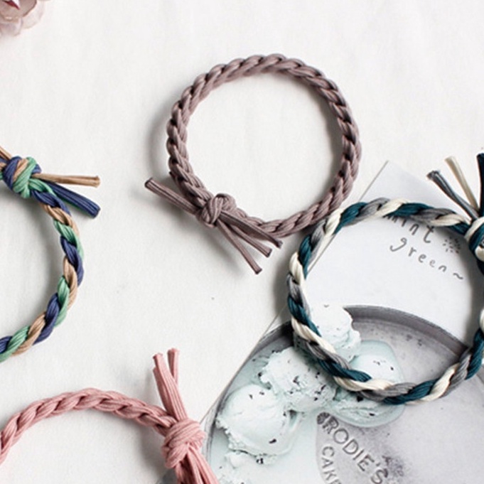 Jual MURMURE.ID | IKAT RAMBUT JALIN POLOS KOREA KARET SIMPLE KUNCIR ...