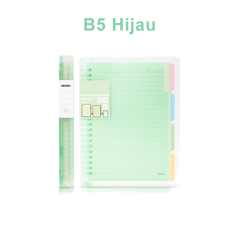 Jual Deli Binder B5 A5 Isi Binder Clip Notebook 60 Lembar 80g Kertas ...