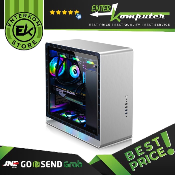 Jual Jonsbo UMX6-G SILVER - EATX/ATX - Aluminum Case - Casing PC ...