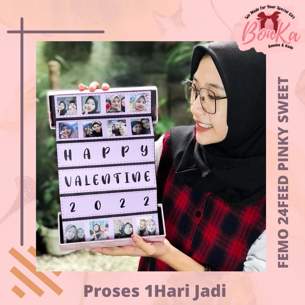 Jual Kado Viral Moment Valentine Femo Box 24Feed Hadiah Ulang Tahun ...