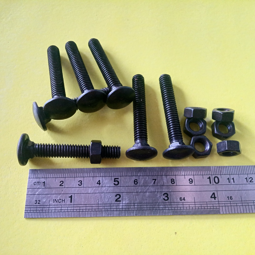 Jual BAUT MUR CB 5/16 x 2" INCHI / BAUT M8 PANJANG 5CM / BAUT 13 KUNCI ...