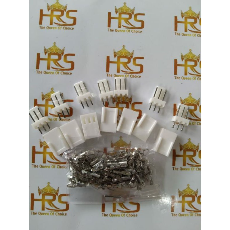 Jual konektor 3 pin white housing 2510 Lhe socket soket 3pin molex molek | Shopee Indonesia