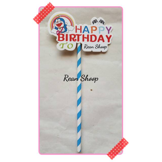 Jual Topper toper hiasan kue ulang tahun cake happy birthday karakter ...