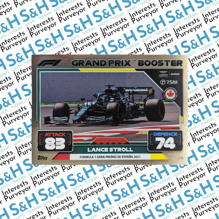 Jual Kartu Turbo Attax 2022 GPB AM STROLL 319 F1 Formula 1 original ...