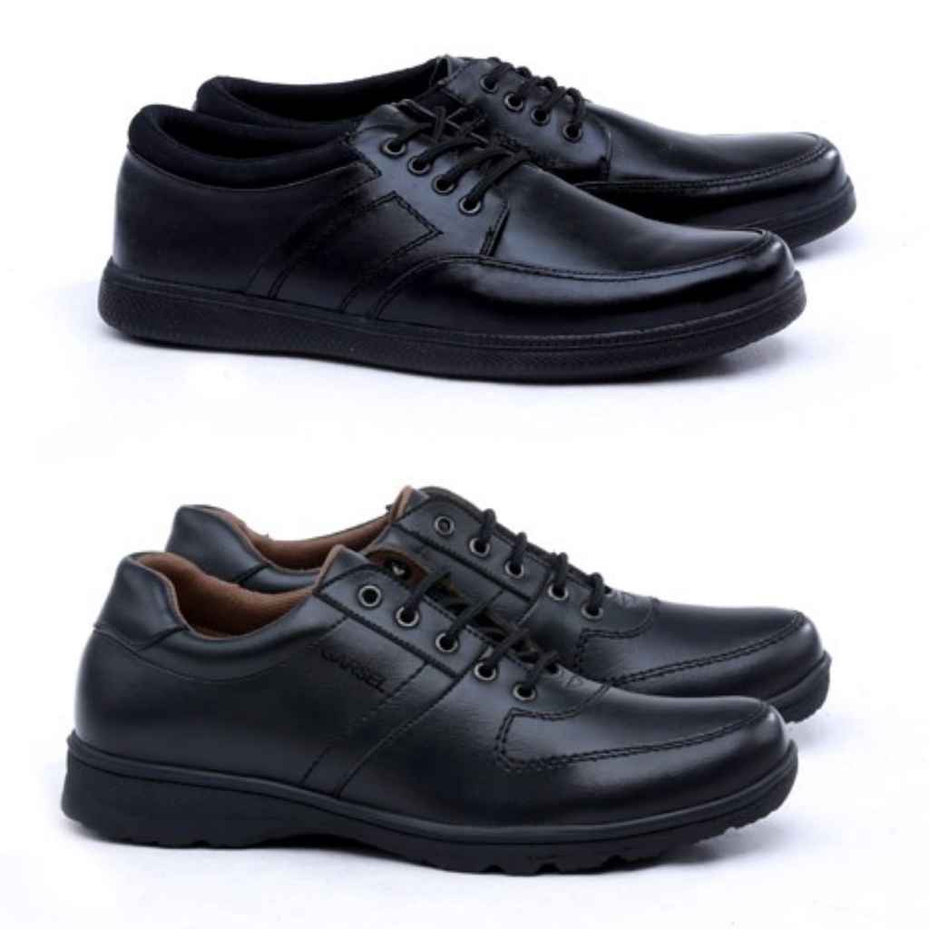 Jual Sepatu Casual Tali Pria Kulit Original Garsel Terbaru GL 0090 ...