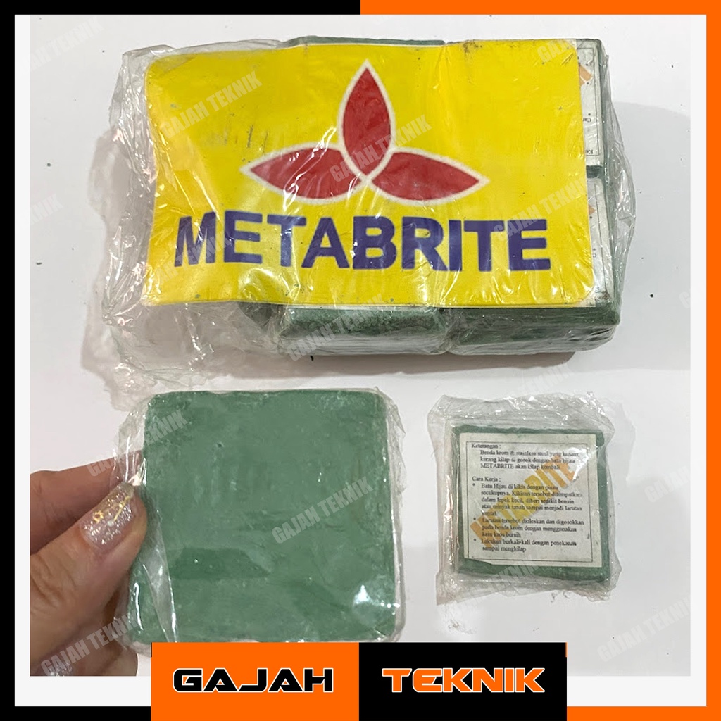 Jual Batu Hijau METABRITE Mini Sabun Stanless Obat Poles Pengkilap ...