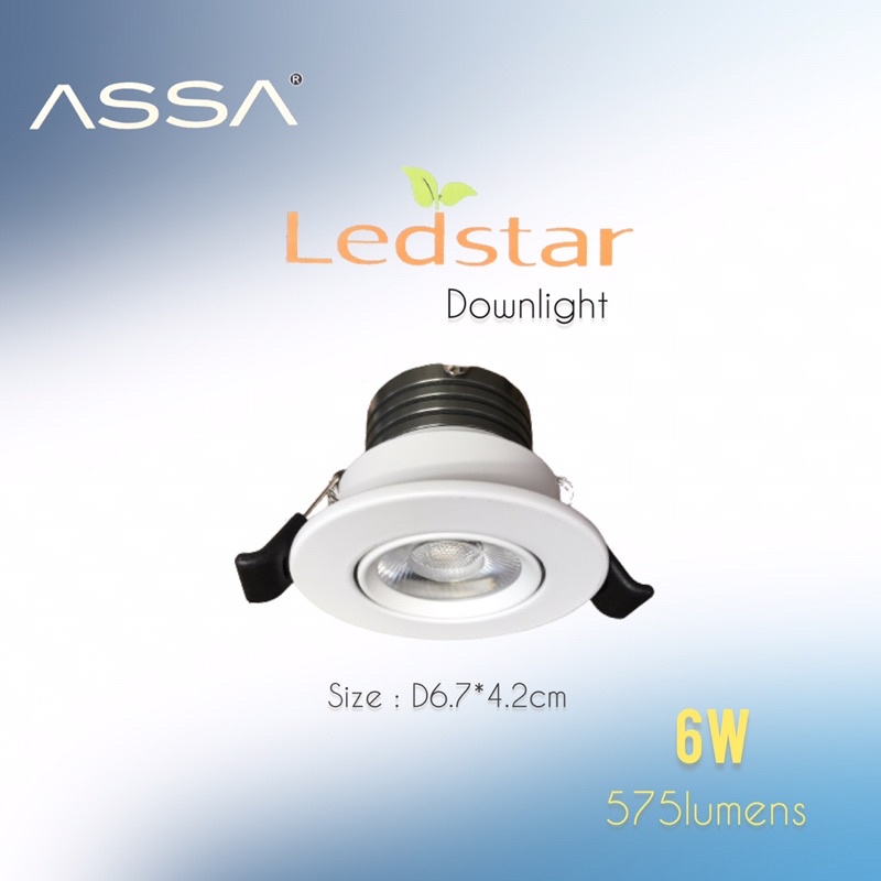 Jual Assa Downlight Spot COB 6 Watt LED Assa121 | Shopee Indonesia
