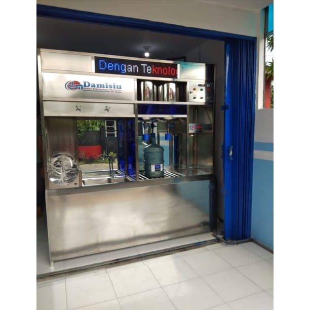 Jual partisi / lemari depot air minum isi ulang stainless | Shopee ...