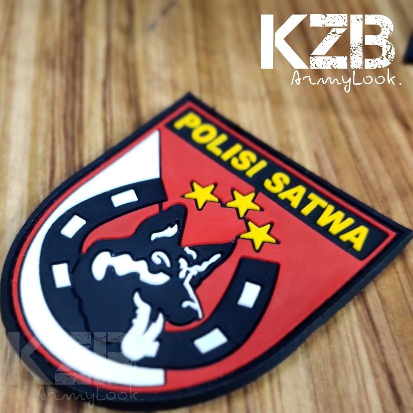 Jual Patch Rubber Velcro-Emblem Karet POLISI SATWA | Shopee Indonesia