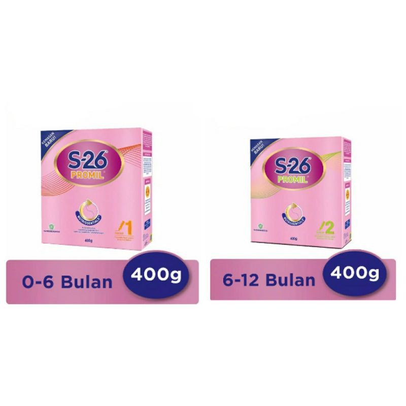 Jual SUSU S-26 PROMIL TAHAP 1 DAN 2 400GRAM | Shopee Indonesia