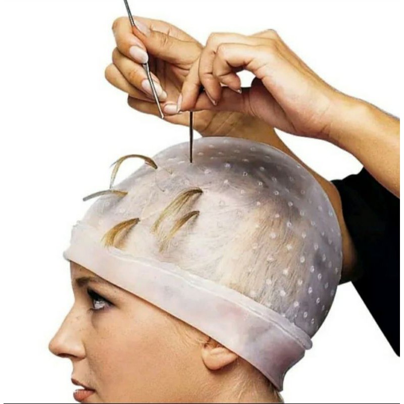 Jual TOPI SEMIR RAMBUT HIGHLIGHT MAGICAP SILICON | Shopee Indonesia