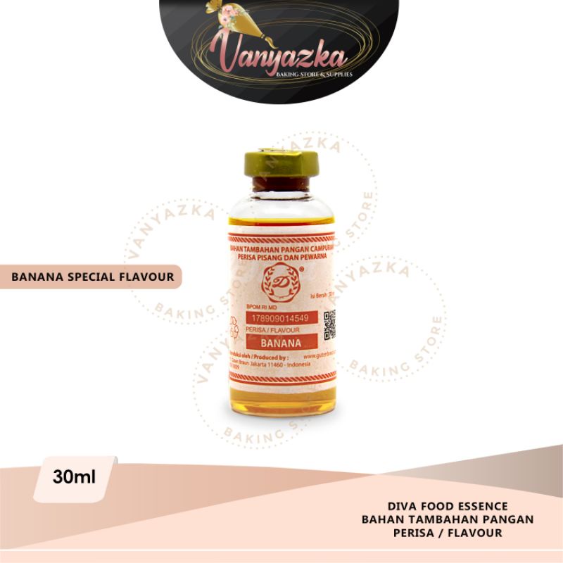 Jual Diva Food Essence Banana Special/Perisa Makanan Aroma Pisang Ambon ...