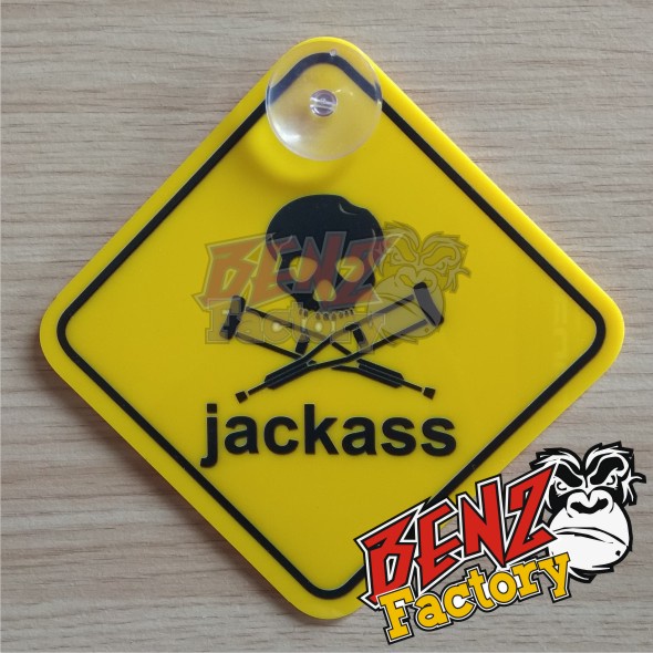 Jual CAR SIGN BOARD JACKASS | Shopee Indonesia