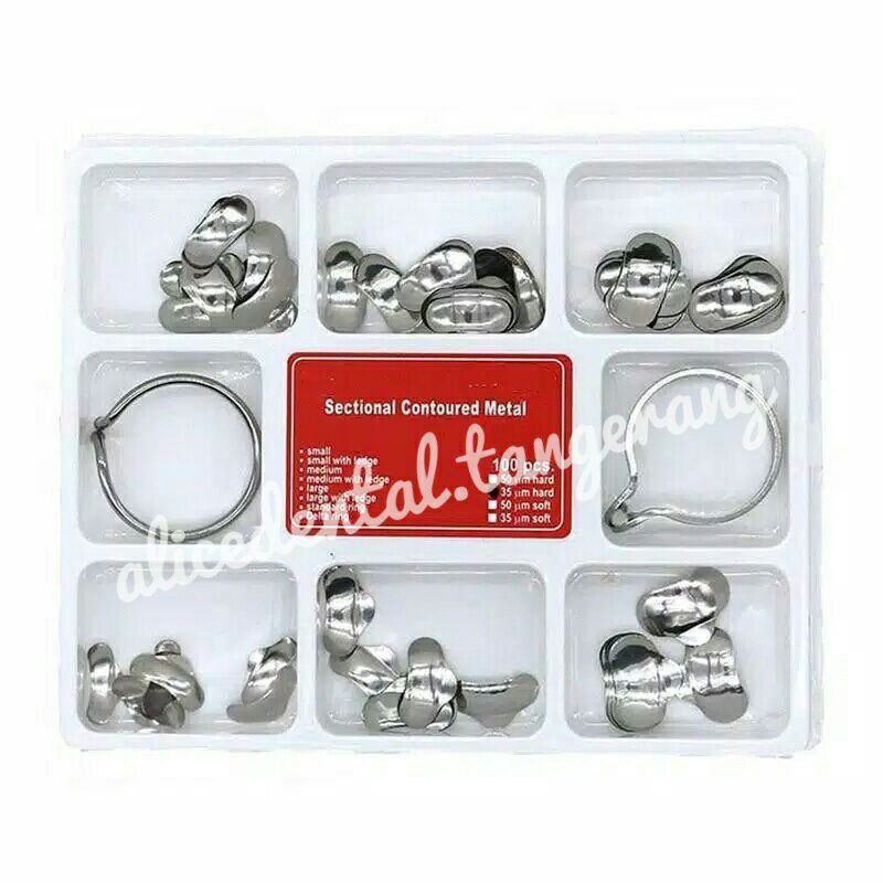 Jual Dental matrix sectional contoured matrice no 1398 matriks ginjal ...