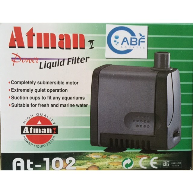 Jual ATMAN AT-102 Pompa Air Celup Akuarium Air Tawar dan Laut | Shopee ...
