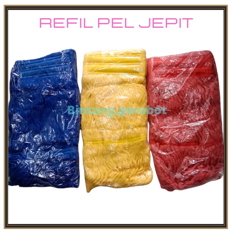 Jual Kain Refill Mop Pel Jepit Cotton / Isi Ulang Kain Pel Lantai ...