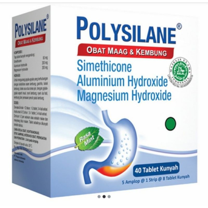 Jual POLYSILANE TABLET 1 BOX ISI 5 STRIP | Shopee Indonesia