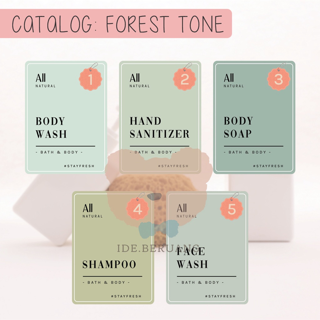 Jual Sticker Label Sabun / Label Bumbu / Label Laundry Color / Berwarna ...
