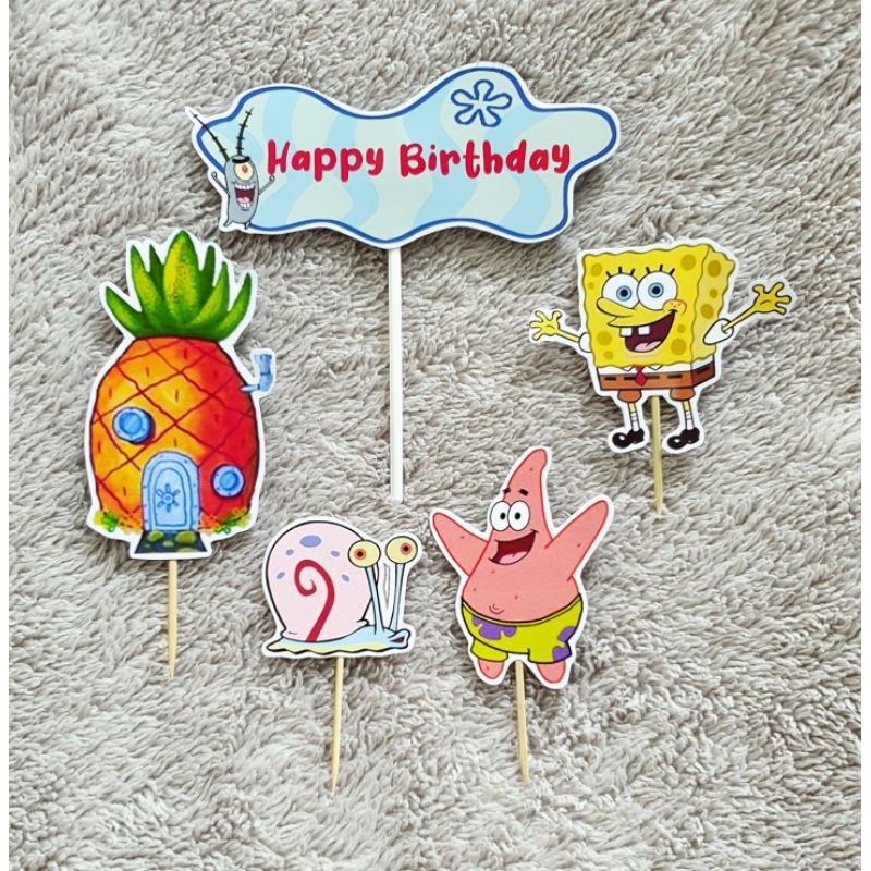 Jual topper spongebob no custom | Shopee Indonesia