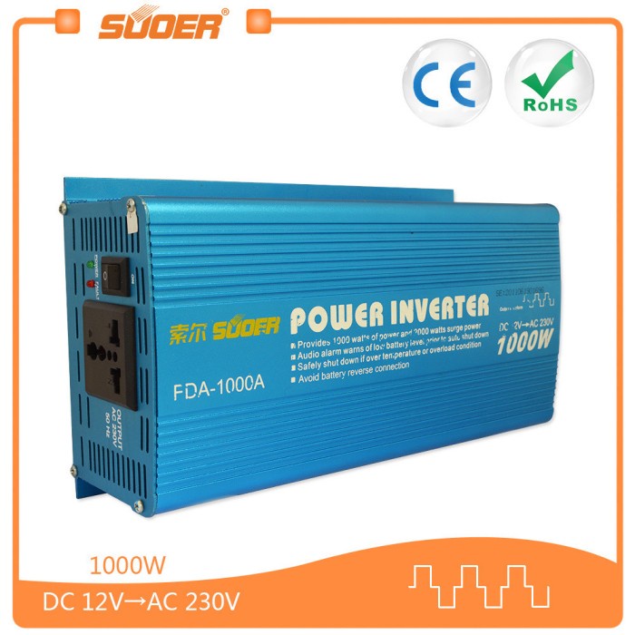 Jual Power Inverter Suoer FDA-1000A 12V 1000W 12 Volt 1000 Watt | Shopee Indonesia
