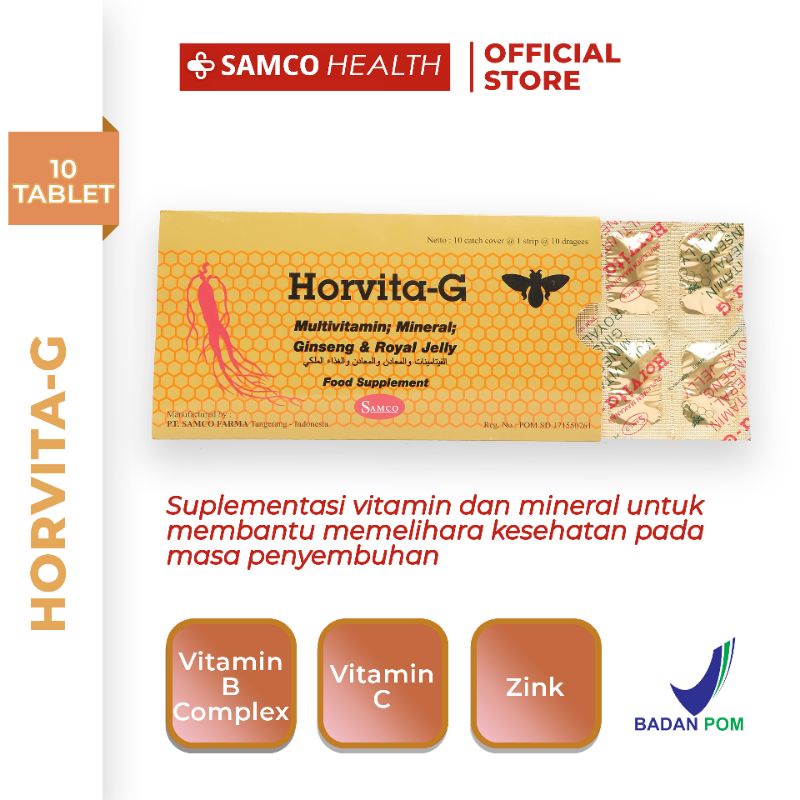 Jual Samco Horvita-G Strip | Multivitamin dan Mineral |Gingseng dan ...
