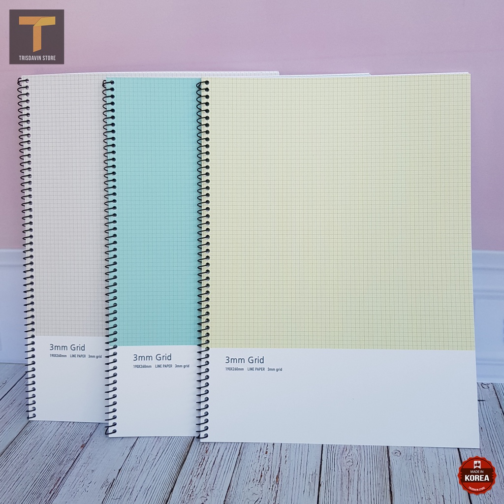 Jual Buku Notebook Grid 3 190x260mm - Made in Korea | Shopee Indonesia