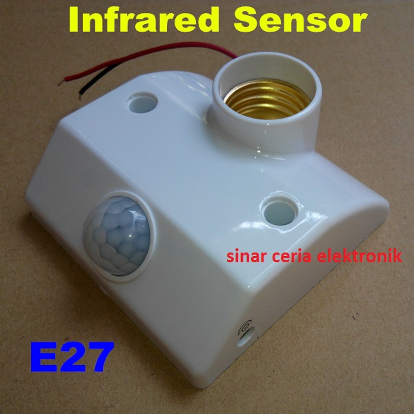 Jual spesial Fitting Lampu Otomatis Sensor Gerak + Delay Motion Light ...