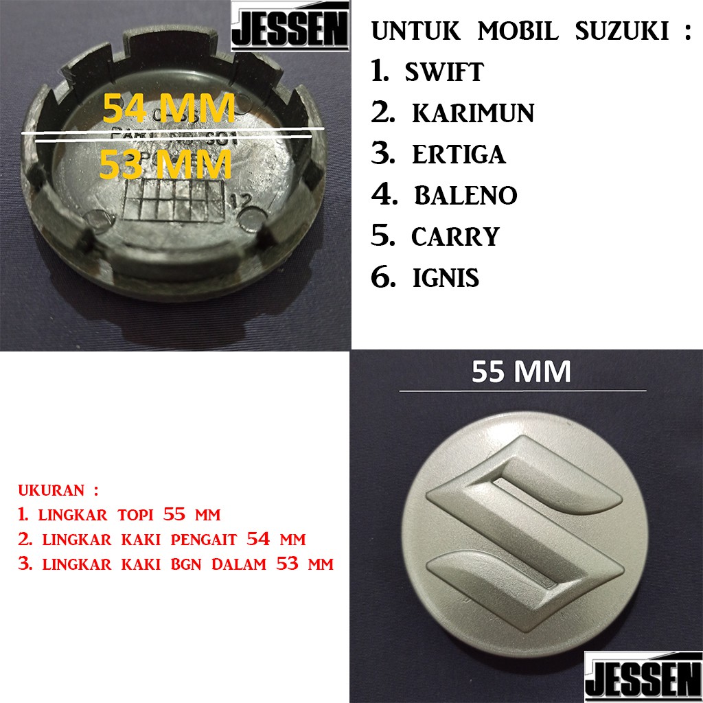 Jual Dop center velg racing oem Suzuki swift/karimun/ertiga/baleno ...