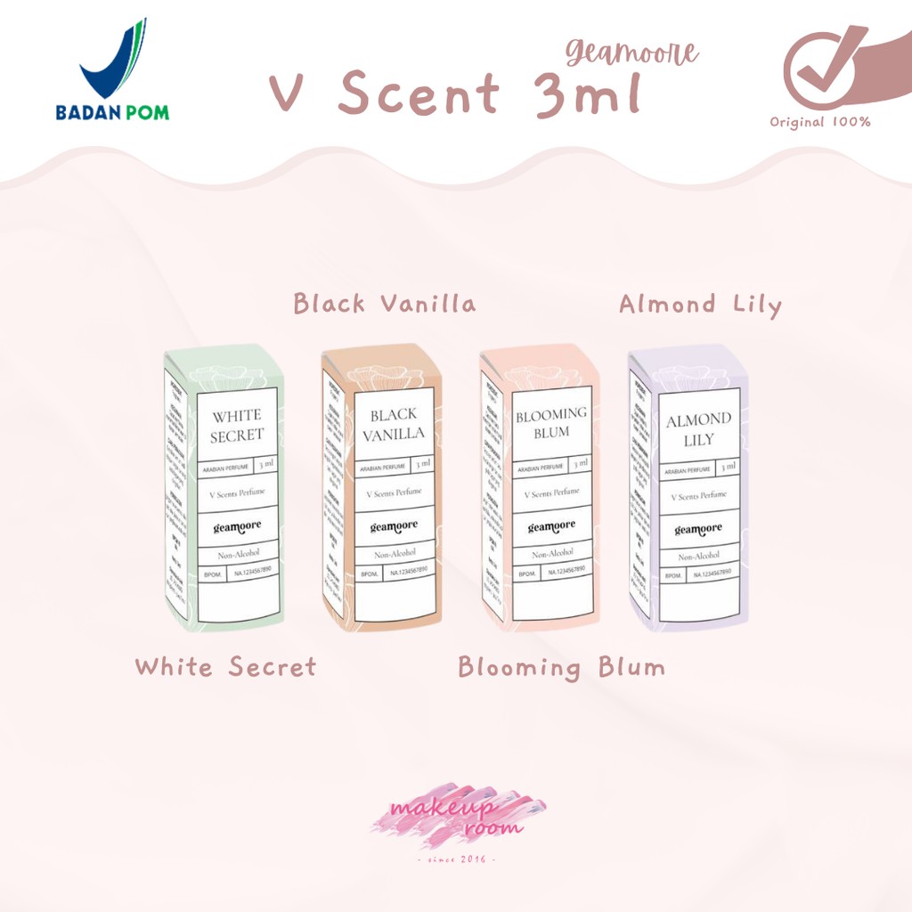 Jual Gemoore Vscent 3ml Original 100% (Misk Taharah/V Scent/ Parfume ...