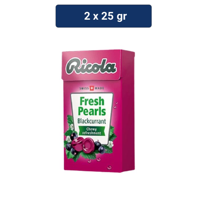 Jual Ricola Fresh Pearls Permen Blackcurrant 2 x 25 gr | Shopee Indonesia