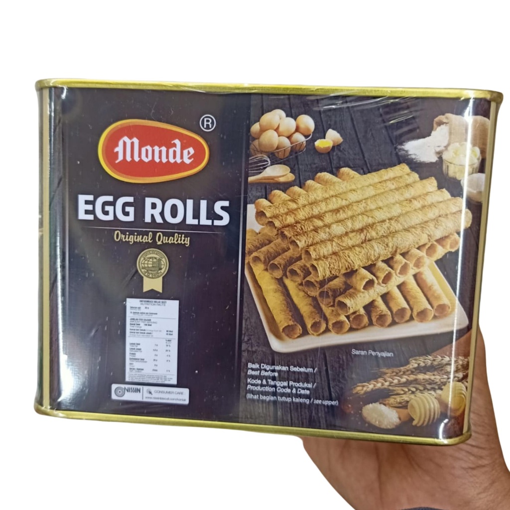 Jual Monde Eggroll Kue Kering Egg Rolls 300gr Makanan Cemilan Egg roll ...