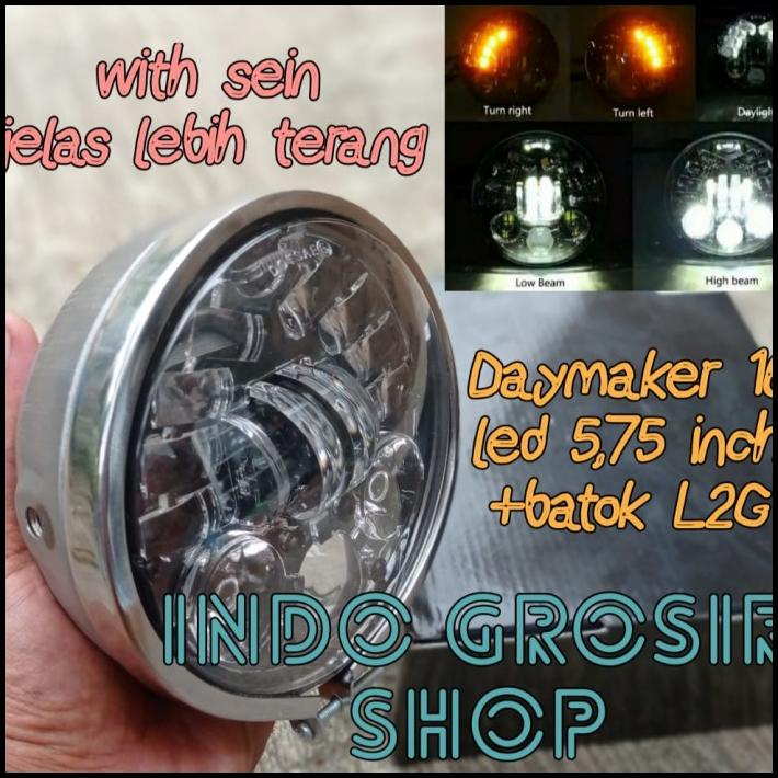Jual Lampu Daymaker 16 Led Dot Sae Import Set Batok L2G 5 Inch 5.75 Cb ...