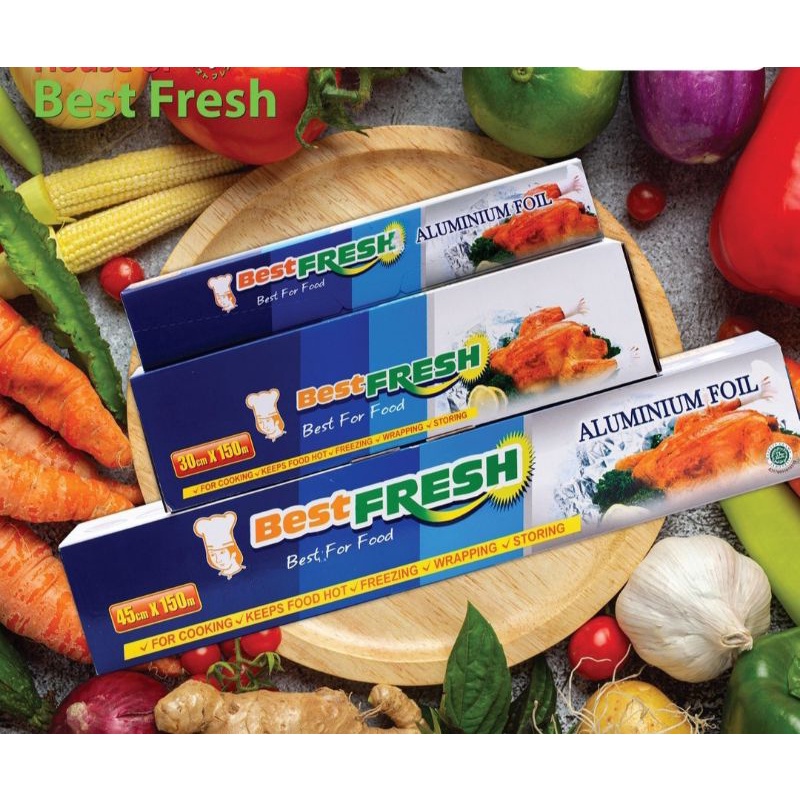 Jual Alumunium foil merk Best Fresh/Plastik wrapping makanan | Shopee ...