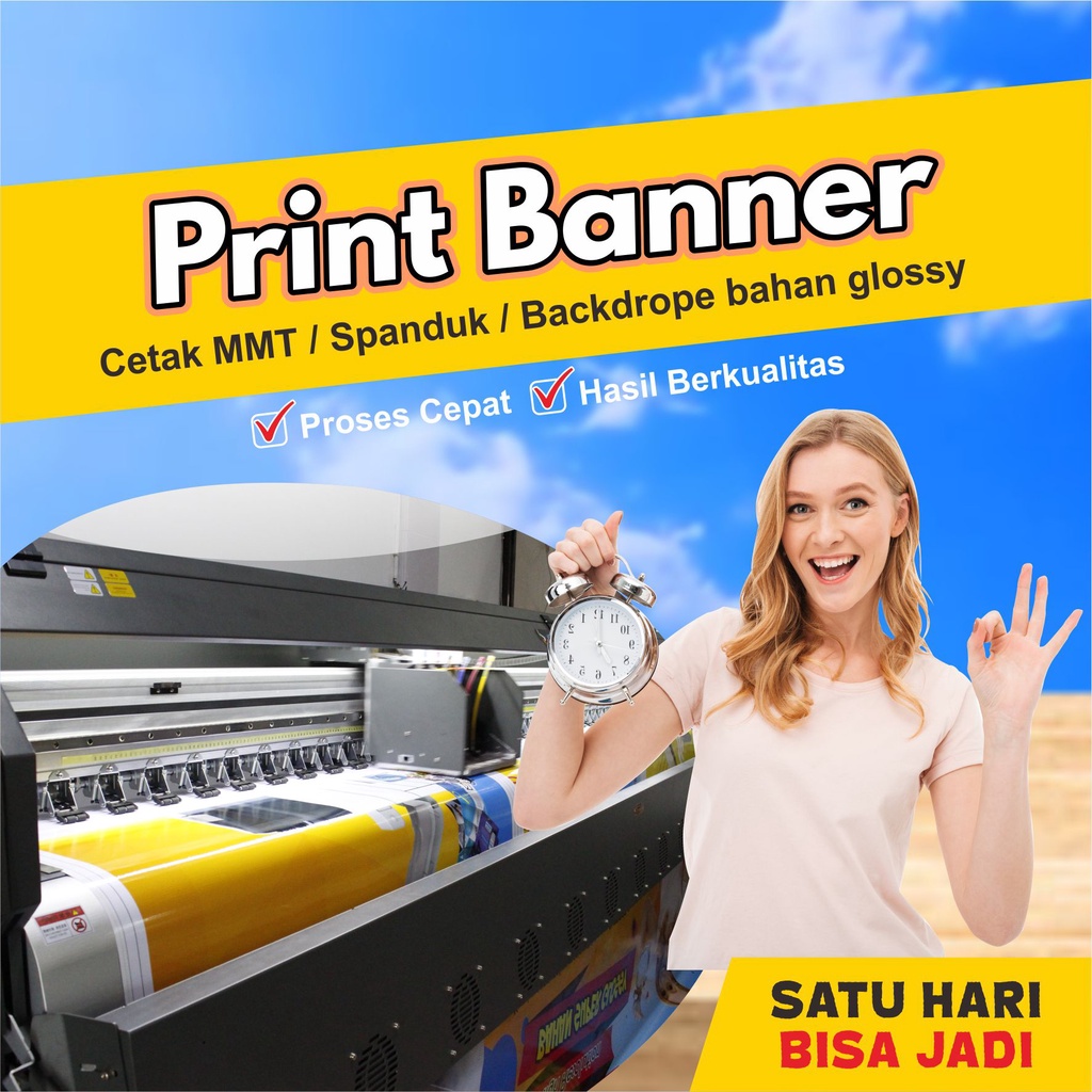 Jual Cetak Banner MMT Spanduk Murah Bahan Berkualitas Super Glossy | Shopee Indonesia