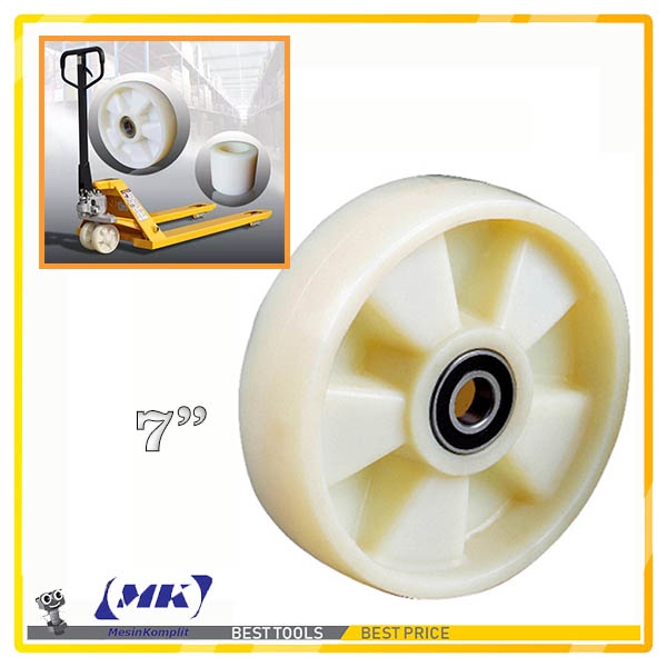 Jual Roda Belakang Hand Pallet Nylon 7" | Shopee Indonesia