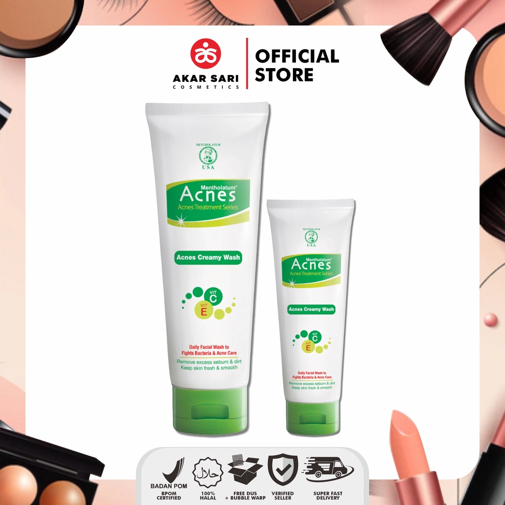 Jual ACNES CREAMY WASH - Pembersih Wajah 50 gr | 100 gr | Shopee Indonesia