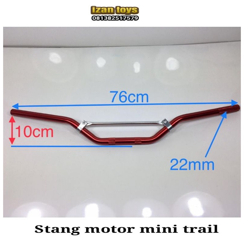 Jual Stang motor mini trail/mini moto/motor universal-alumunium ...