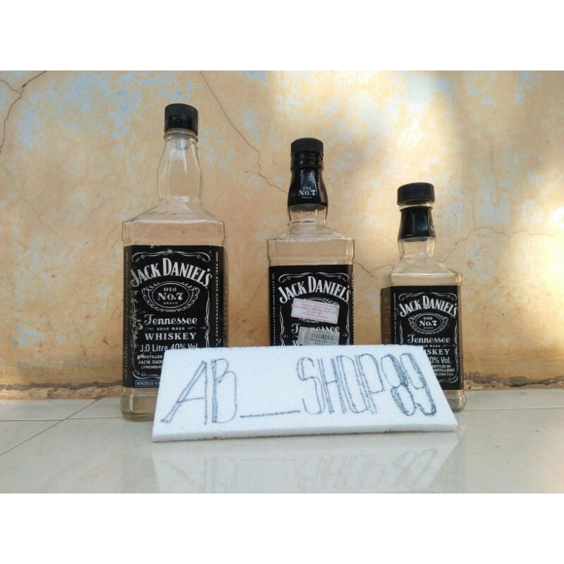 Jual Botol Jack daniels botol bekas minuman botol hiasan botol pajangan | Shopee Indonesia