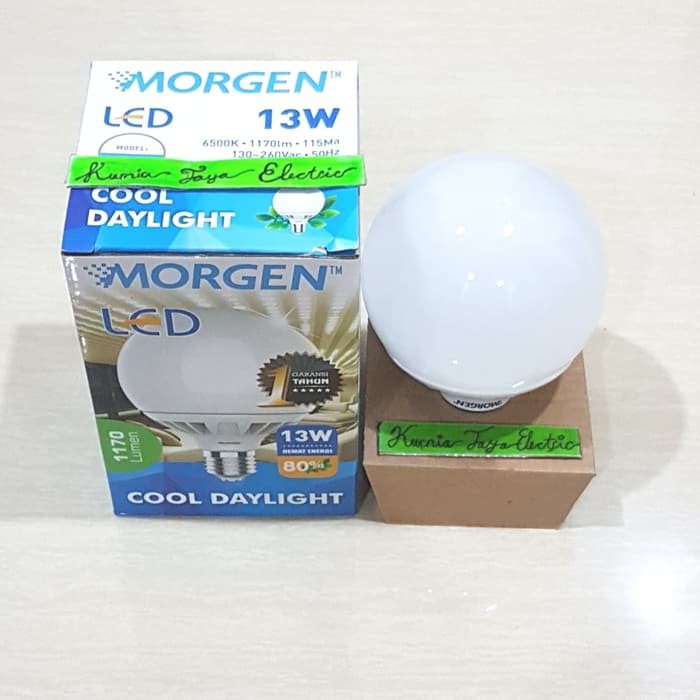 Jual Lampu LED Globe Bulat MORGEN GRAND 13W 220V E27 | Shopee Indonesia