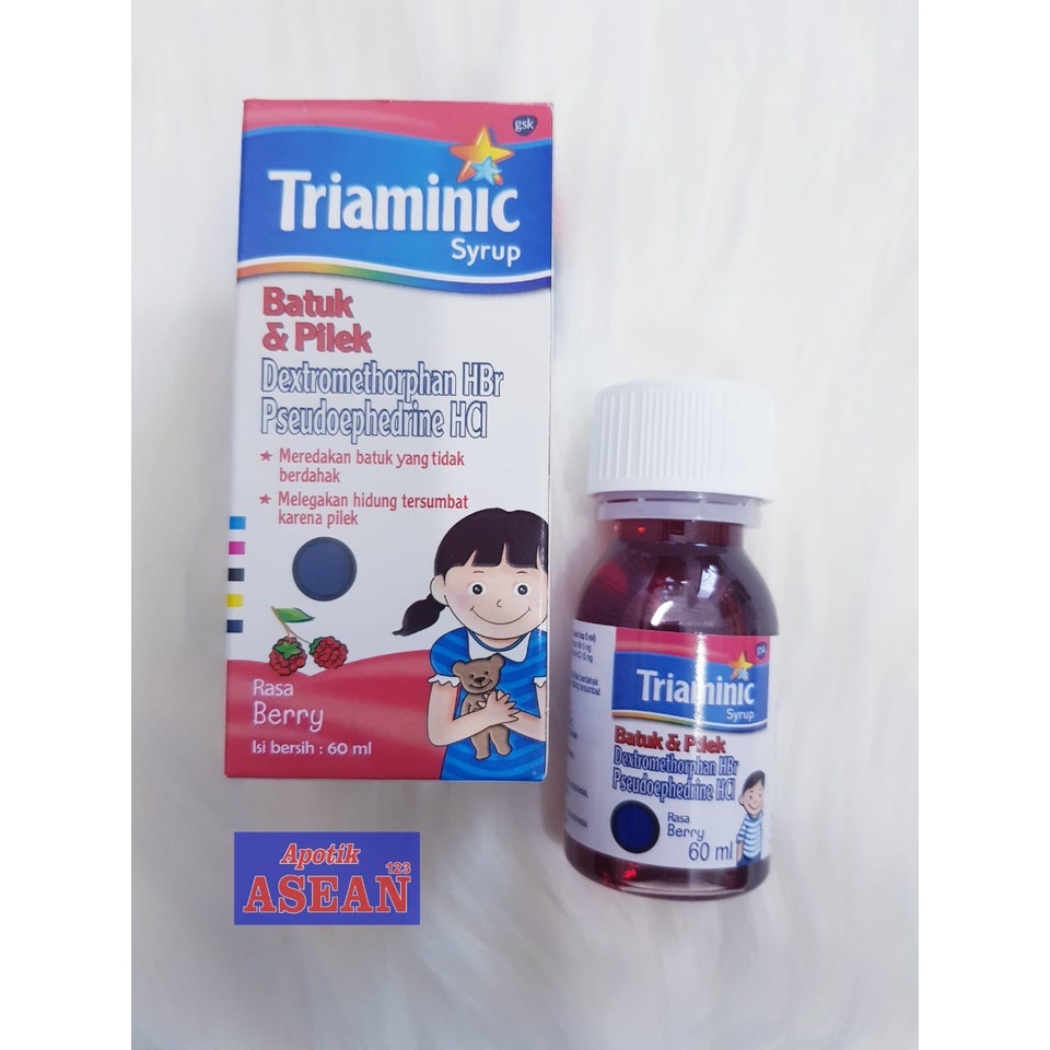 Jual TRIAMINIC SIRUP BATUK & PILEK RASA BERRY 60ML | Shopee Indonesia