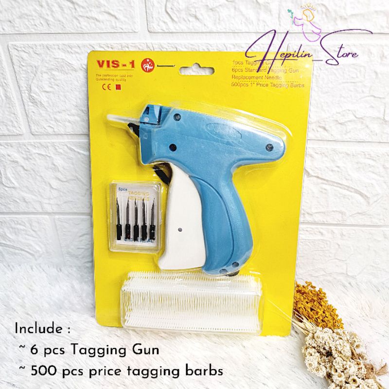 Jual Alat Label Baju Lengkap VIS-1 / Tagging Gun Lengkap 1 set | Shopee ...