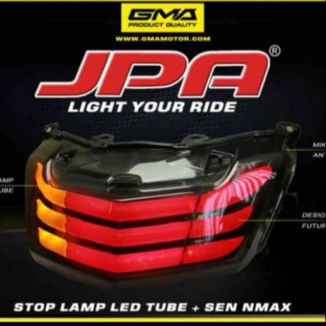 Jual STOPLAMP JPA LED NMAX PLUS SEIN RUNNING 2 Warna Dalam 1 Stoplamp ...