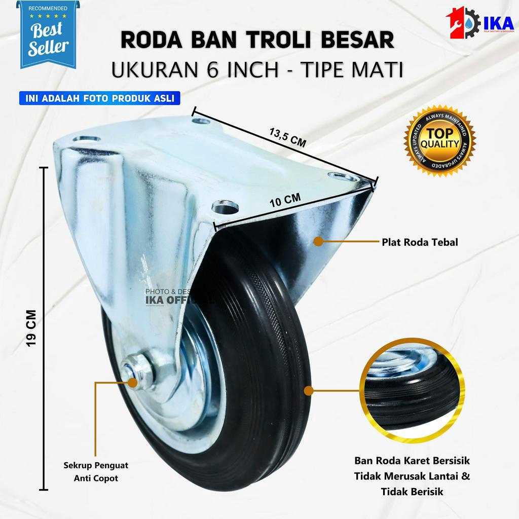 Jual Roda Trolley 6 inch / Xander Roda Troli / Roda Gerobak/Etalase ...