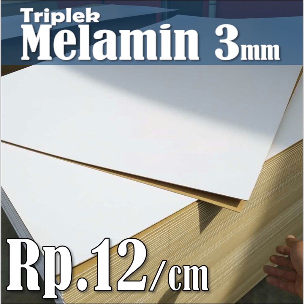 Jual TRIPLEK MELAMIN 3mm Custom Harga Rp12/cm (BACA Cara Ordernya ...