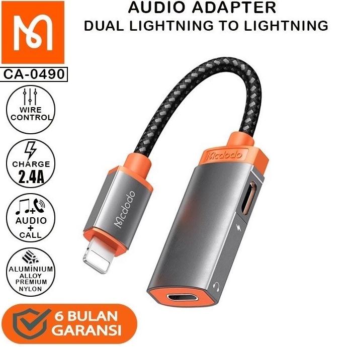 Jual Mcdodo Converter iPhone To Dual Lightning Support MIC PUBG ...