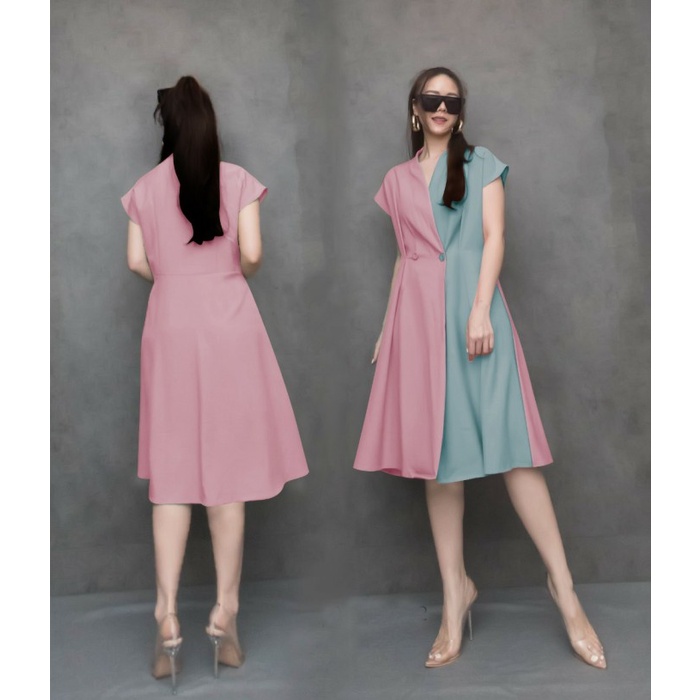 Jual Dress / Cewek / Perempuan / Dress Ala Korea DRES MAUDY DUSTY ...