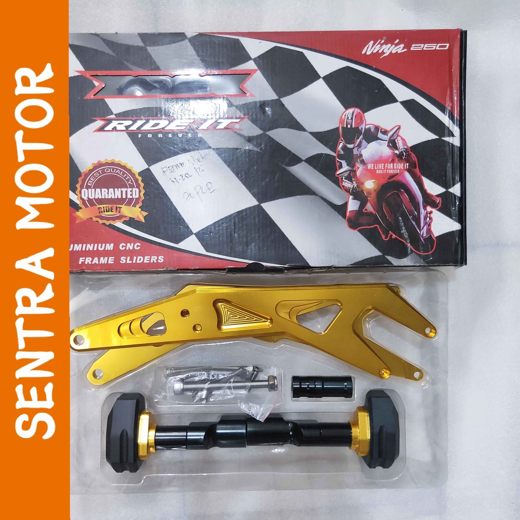 Jual Frame Slider NINJA 250 FI Full CNC Ride-It - Pelindung Fairings ...