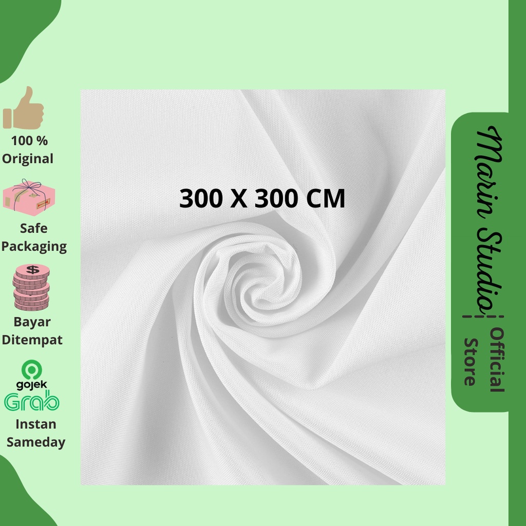Jual Kain Backdrop Putih | Background White Muslin Cloth | Background ...
