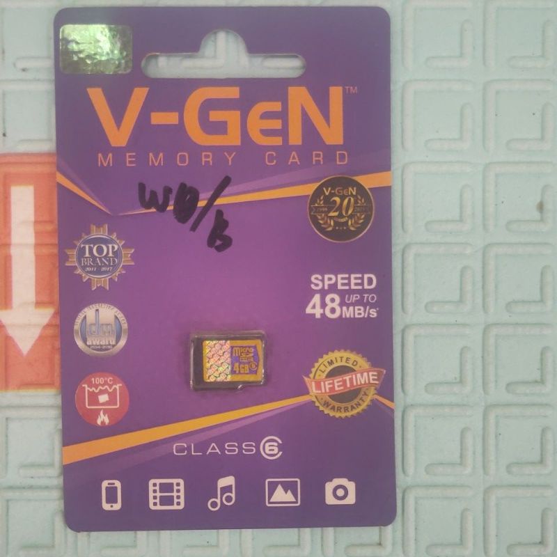 Jual memory card V-Gen CLASS6 4Gb | Shopee Indonesia