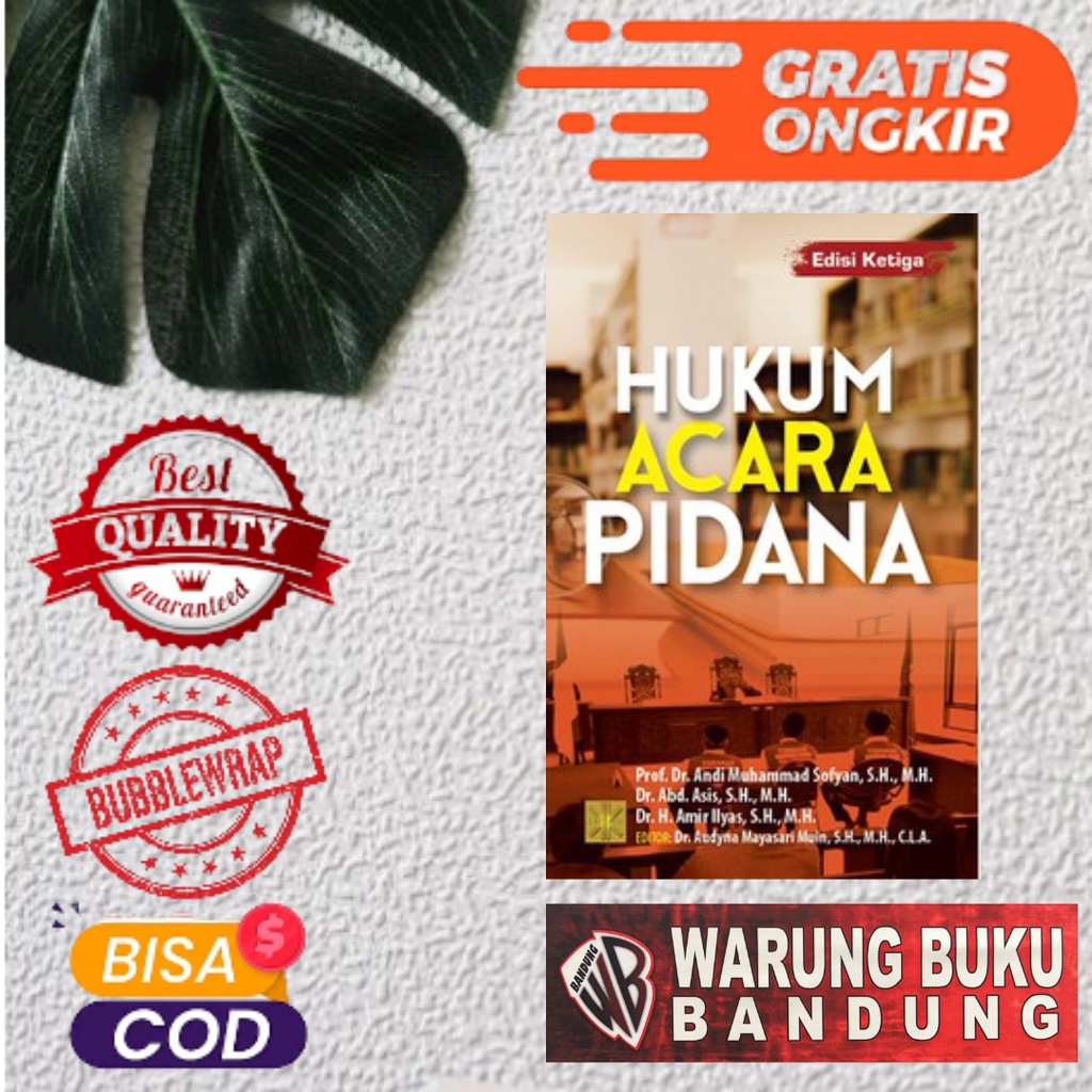 Jual BUKU HUKUM ACARA PIDANA EDISI KETIGA - Prof. Dr. Andi Muhammad Sofyan, S.H., M.H, | Shopee ...